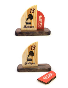 Natural wooden table numerator, moreover, we design it specially for ...