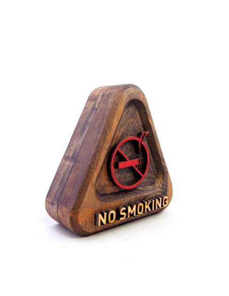 No smoking sign - Natural Wood Desktop Decorative Product