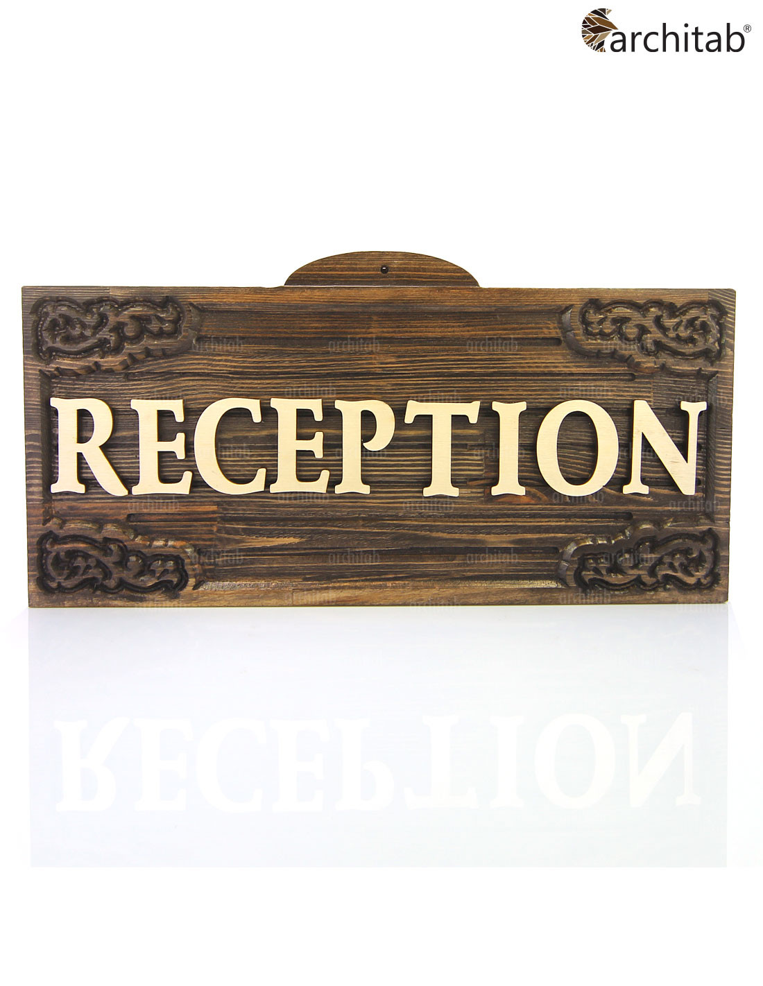 Architab Natural Wood - Reception Sign