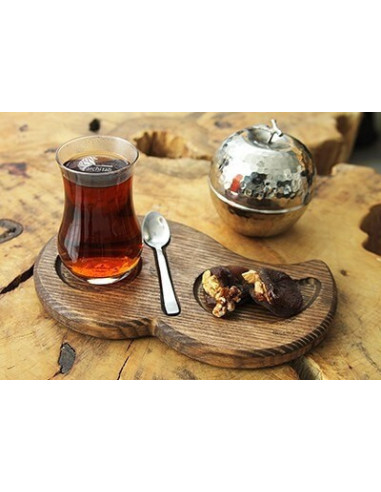 Check out the natural wooden tea plate design with organic form. Architab